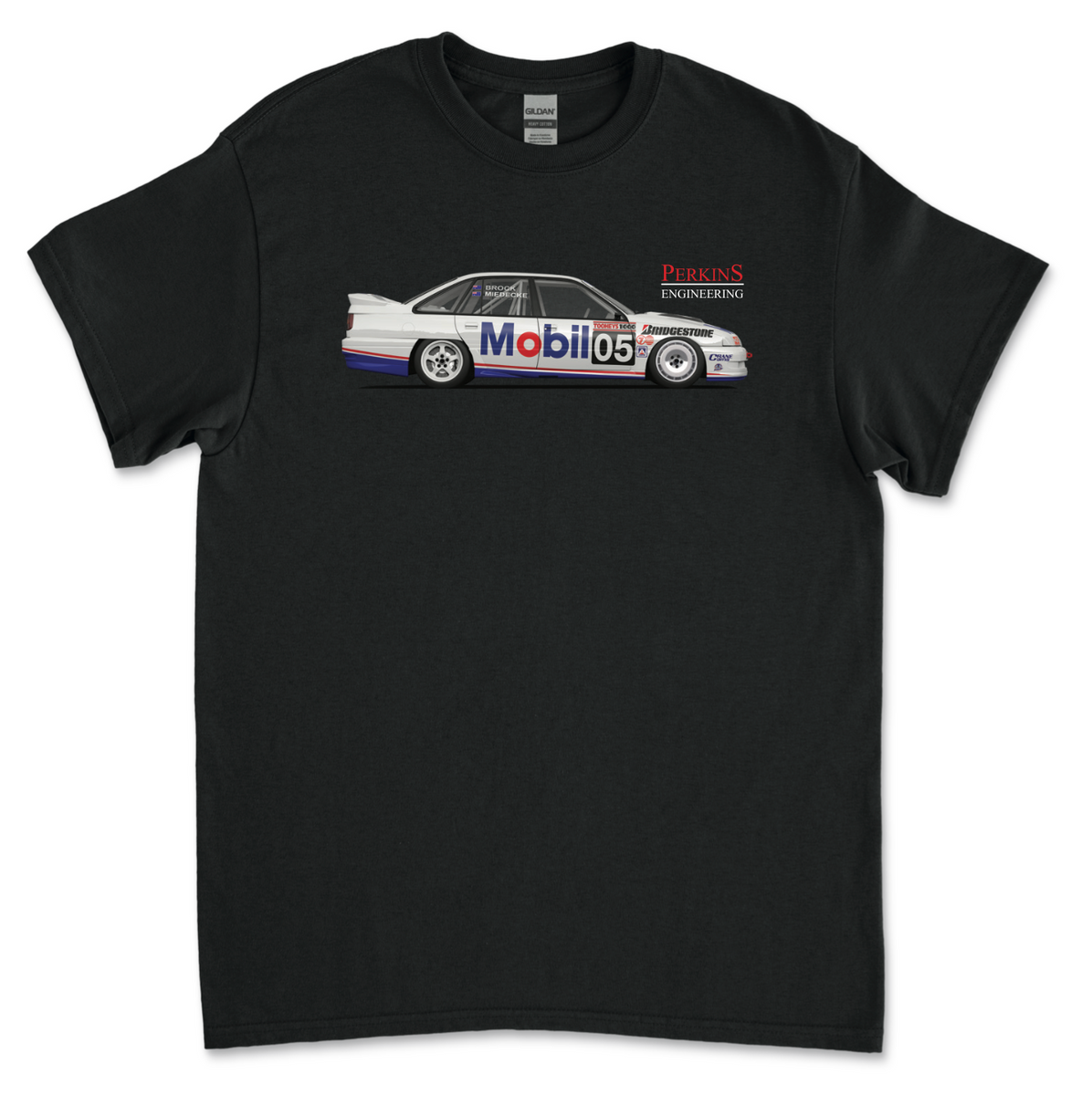Perkins Engineering 1991 Bathurst VN Peter Brock 05 T-Shirt - Black ...