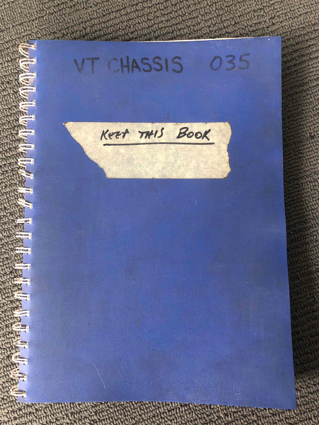 PE Chassis and Engine Log Books – Perkins Motorsport